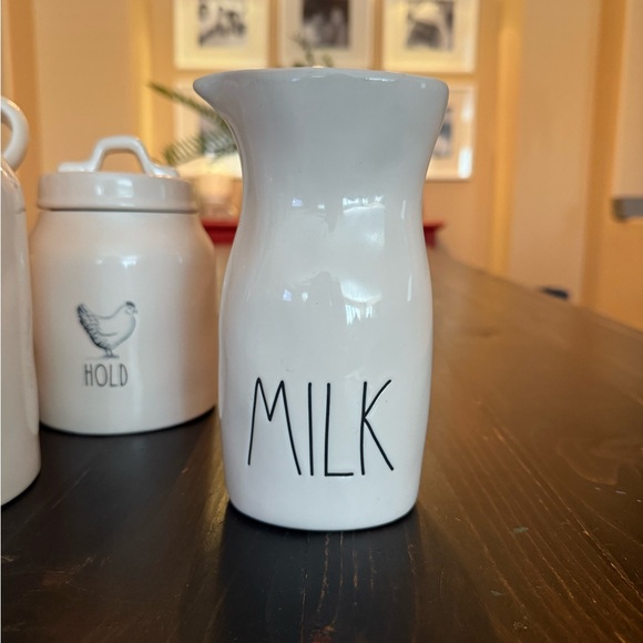 Rae Dunn | Kitchen | Rae Dunn White Milk Jug Canisters Coffee Mugs ...